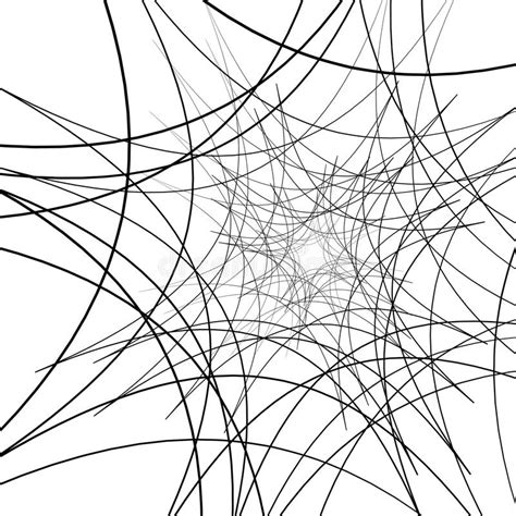 Distorted Random Radiating Lines Abstract Monochrome Pattern Stock Vector Illustration Of