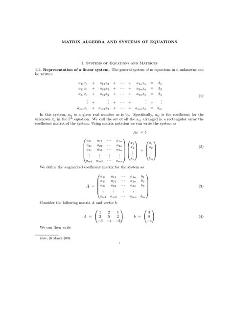 Matrix Equations Download Free Pdf System Of Linear Equations Matrix Mathematics