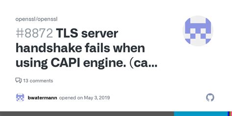 Tls Server Handshake Fails When Using Capi Engine Capi Engine Function Not Supported · Issue