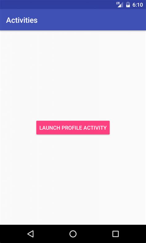 Android Switching Between Activities Example Panayiotis Georgiou