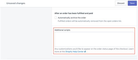 customizing the shopify order confirmation page behind the checkout