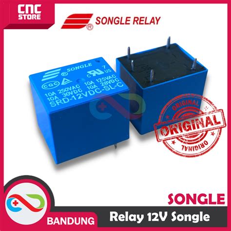 Jual Relay Songle 12v 10a Srd 12vdc Sl C 5 Pin 5p Shopee Indonesia