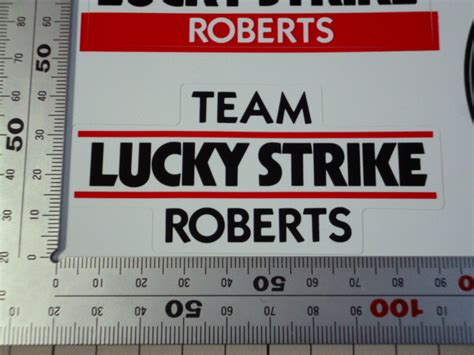 Yahooオークション 正規品 Team Luckystrike Roberts ステッカー 1