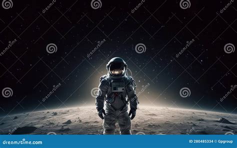 Futuristic Men Explore Galaxy In Space Shuttle Generated By Ai Stock