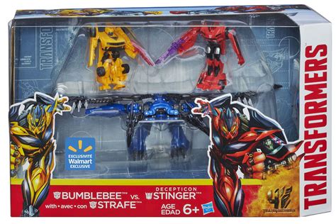 Transformers Age Of Extinction Bumblebee Vs Decepticon Stinger With Strafe Figures Walmart Canada
