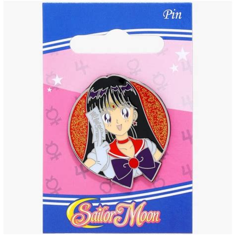 Sailor Moon Sailor Mars Glitter Portrait Enamel Pin LAMSARI