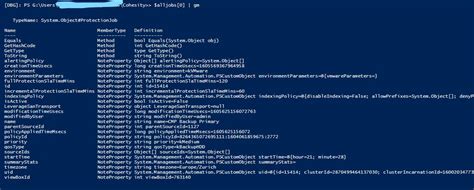 Strange Behaviour With Get CohesityProtectionJob Objects Issue Cohesity Cohesity