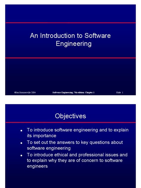 Pdf Softwareengineering Overview Slides Dokumentips