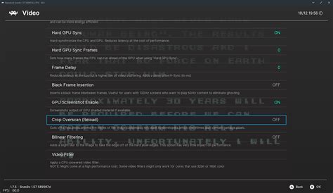 Overscan Scanline Aspect Ratio Control Libretro Forums