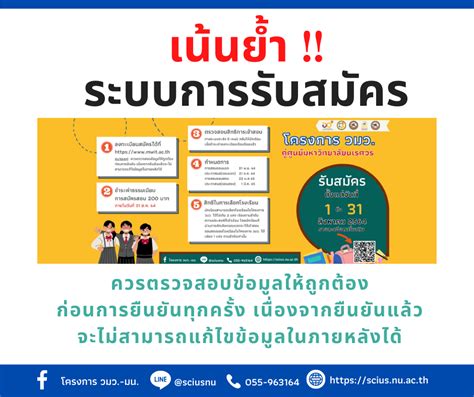 📌📌เน้นย้ำ📌📌 วมว มน โครงการ วมว ศูนย์มหาวิทยาลัยนเรศวร
