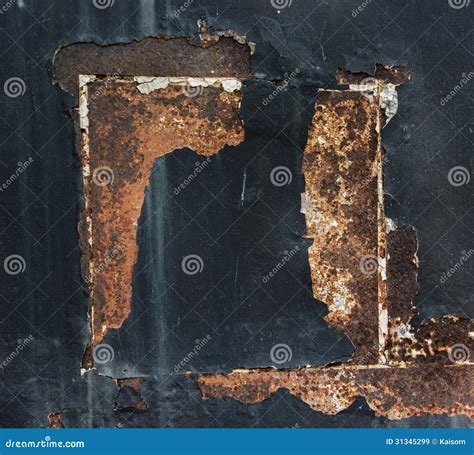 Red Rust Grunge Textured Background Stock Image Image Of Closeup Frame