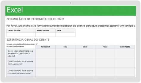 Modelos De Formulário De Feedback Gratuitos Smartsheet