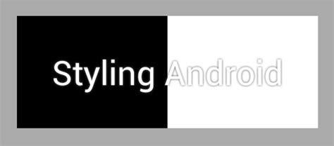 Transparency Part Styling Android