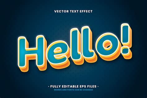 Free Vector Bold Text Effect Design