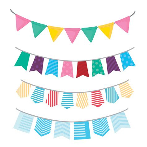 Free Happy Birthday Bunting Flags Vector Template To Edit Online