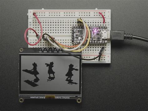 Adafruit Sharp Memory Display Breakout 27 400x240 Monochrome Pimoroni