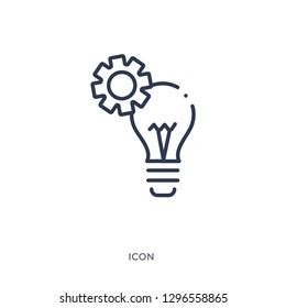 Linear Icon Creative Process Outline Collection Stock Vector Royalty Free