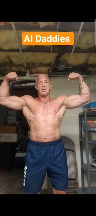 Older Daddy Flexing His Muscles Daddies Bearded Older Youtube