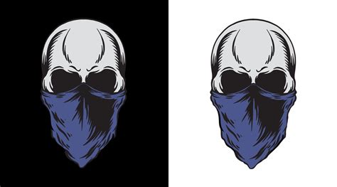 Skull With Bandana Vector
