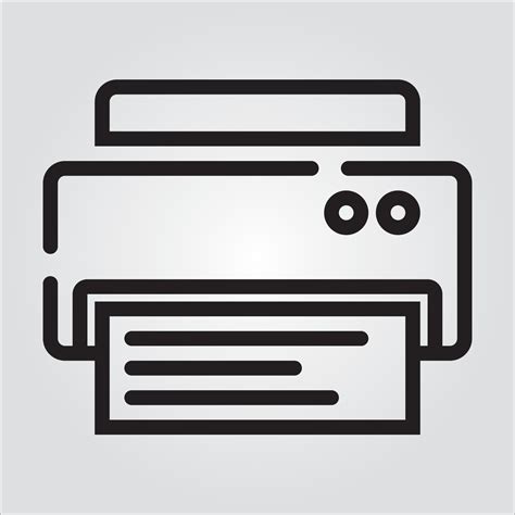 Isolated Printer Computer Component Outline Eps 10 Graphic 7969005 Vector Art At Vecteezy