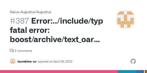 error include types hh 16 43 fatal error boost archive text