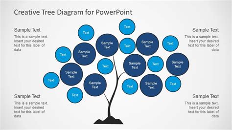 Tree Chart Diagram Design For PowerPoint SlideModel