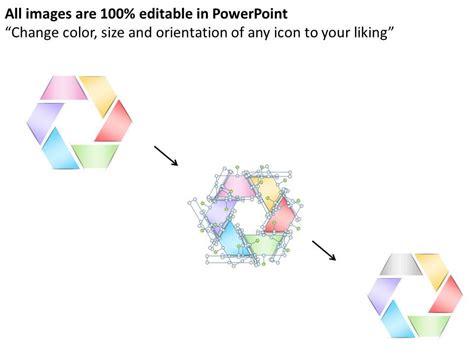 Editable Hexagon Diagram Powerpoint Presentation Slide Template