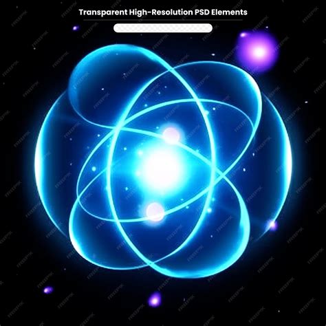 Premium Psd Dynamic Atom Light Concept
