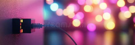 This Image Shows A Close Up Of An Internet Cable Being Plugged Into The Back End Of A Network