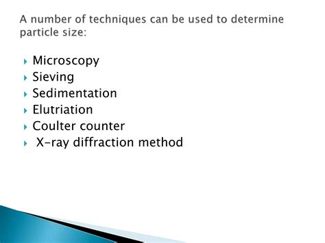 Particle Size Determination PPT