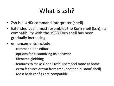 Zsh Vs Bash