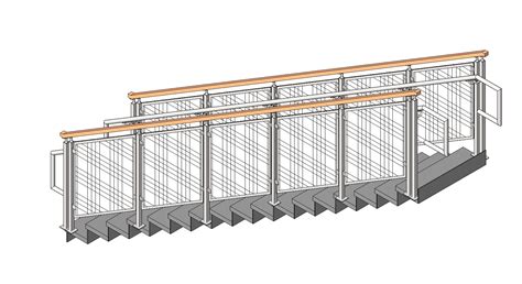 Revit Railing Download Bridge Side Guardrail Modeling Results Using Revit Railing Family