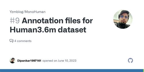 Annotation Files For Human M Dataset Issue Yzmblog Monohuman Github