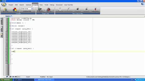 Video Tutorial Programar En Pic C Compiler No 2 Control De Encendido De Leds Youtube