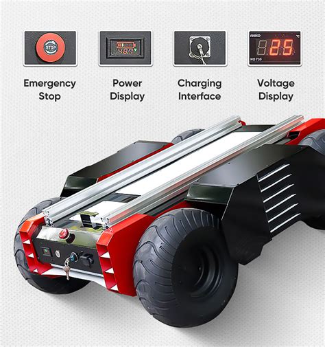 Unmanned Ground Vehicle Ugv Wheel Robot Chassis Autonomous With Remote Control For Delivery