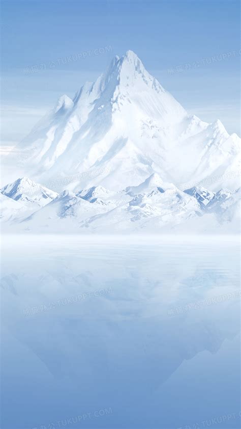 雪山简约大气背景背景图片素材免费下载 熊猫办公