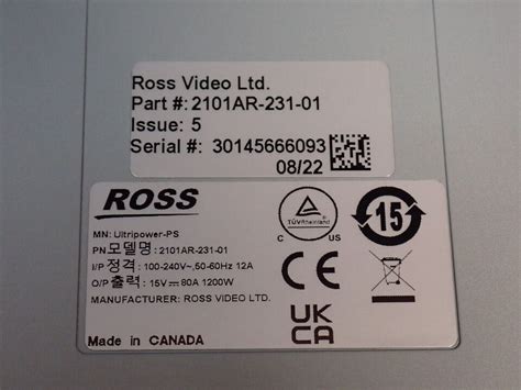 Ross Ultripower Ps Ultrix External Power Supply B3 Ebay