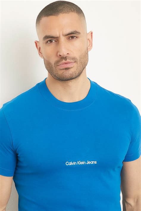 Calvin Klein Polera Manga Corta Slim Algodón Hombre Calvin Klein