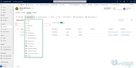New Activity Dropdown To Show Only Relevant Activities In Dynamics 365