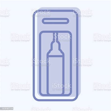 아이콘 소다 기계 주방 가전 기호에 적합합니다 두 가지 톤 스타일 편집 가능한 간단한 디자인 디자인 템플릿 벡터 간단한 그림 3차원 형태에 대한 스톡 벡터 아트 및 기타