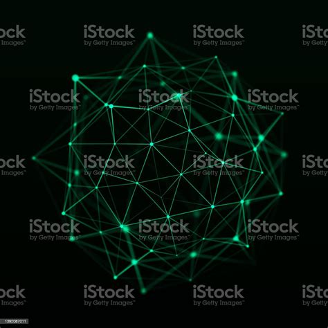 점과 선에서 미래 지향적 인 디지털 모양 네트워크 연결 구조 빅 데이터 시각화 3d 렌더링 0명에 대한 스톡 사진 및 기타