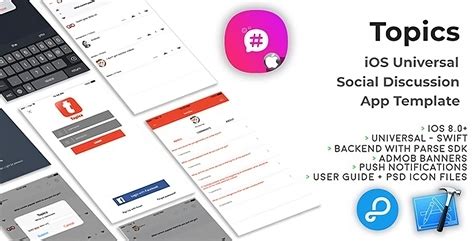 Topics Ios Universal Social Discussion App Template Swift