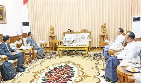 ပြည်ထောင်စုဝန်ကြီး ဒေါက်တာသက်ခိုင်ဝင်း မြန်မာနိုင်ငံဆိုင်ရာ ဘင်္ဂလားဒေ့ရှ် သံအမတ်ကြီး ဦးဆောင်သည့