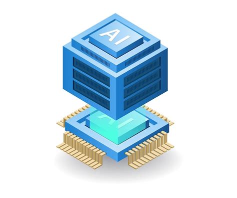 Premium Vector Server Data Management With Artificial Intelligence