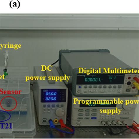 A Home Made Static Gas Detection System B Electronic Conditioning Of Download Scientific