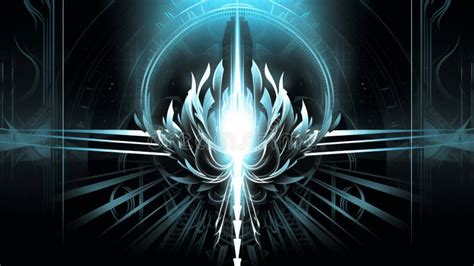 A Futuristic Design With A Glowing Light And A Dark Background Stock Illustration Illustration