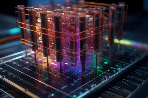 Quantum Computer With Qubits Changing State Achieving Quantum Supremacy Conceptual
