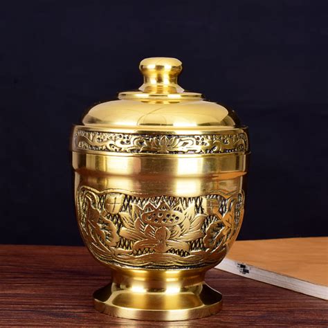 佛具寺庙佛法事拈香合金香粉盅戒定真香布托盘法事器具香炉碗摆件 虎窝淘