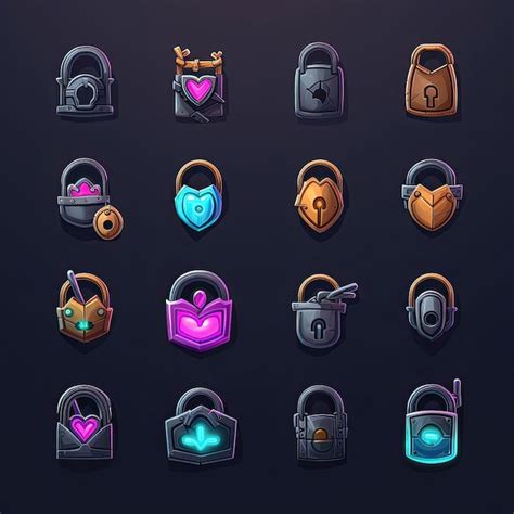 Premium Photo Shape Lock Key Game Ai Generated App Safety Icon Symbol Gold Shape Lock Key Game