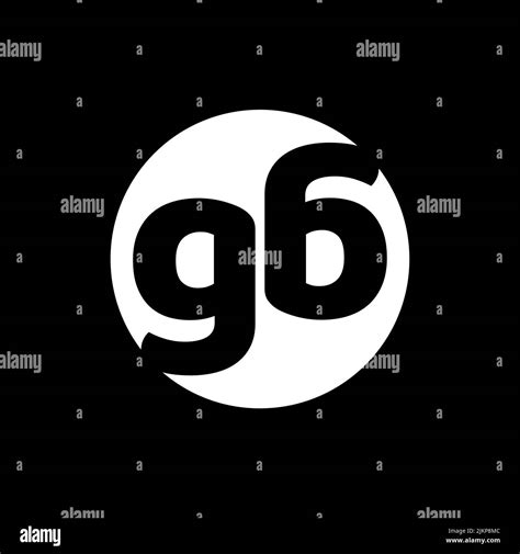Alphabet Letter G Inside A White Circle For Logo Isolated On A Blue Background Stock Vector